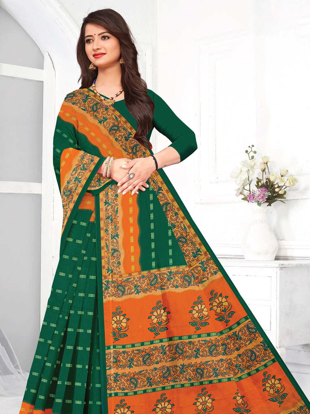MINU SAREE HEER RED GOLD 3088