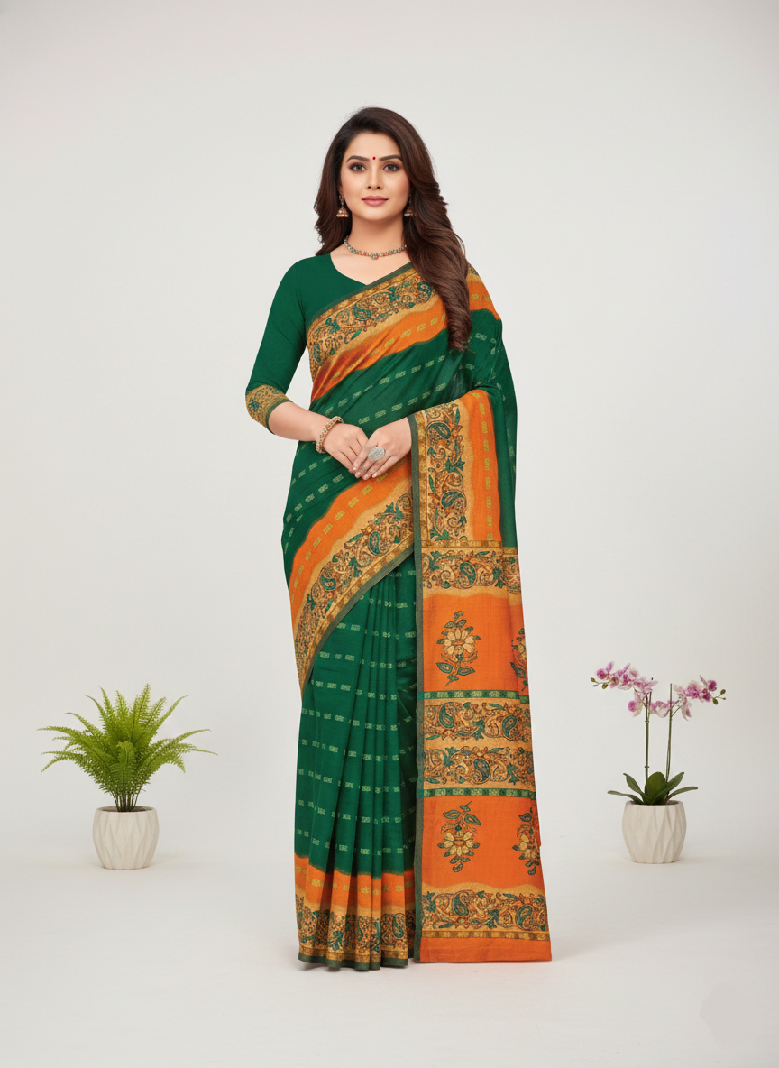 MINU SAREE HEER RED GOLD 3088